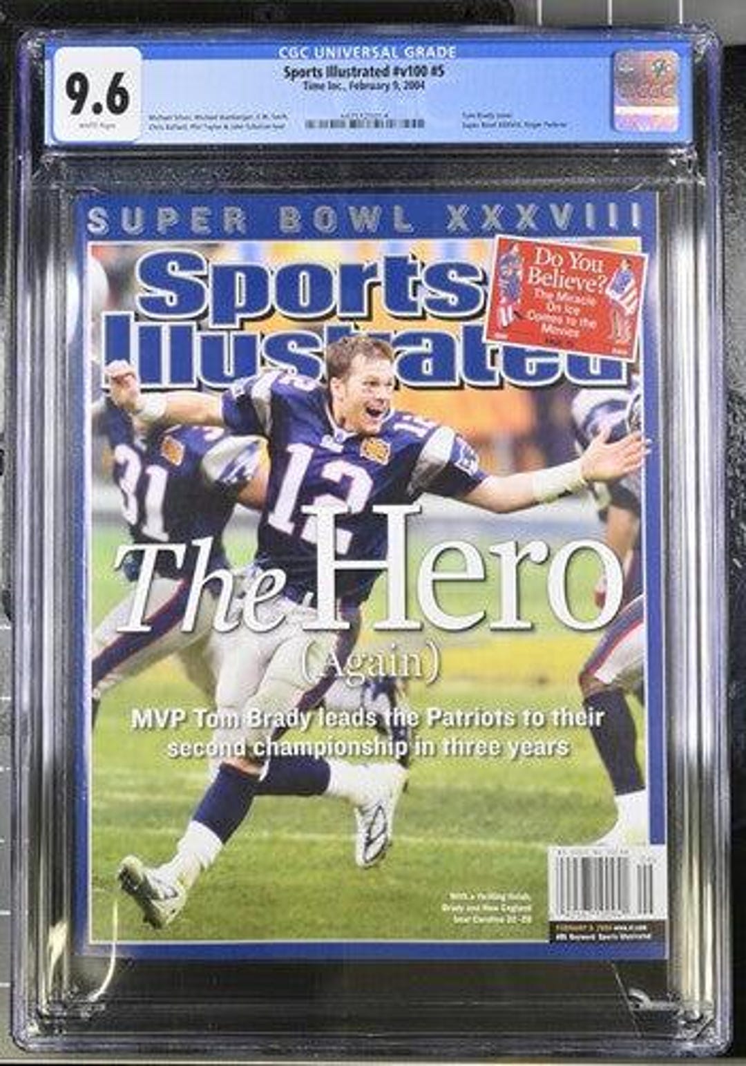 2004 Sports Illustrated Graded Magazine Issue #5 Tom Brady Cover ...