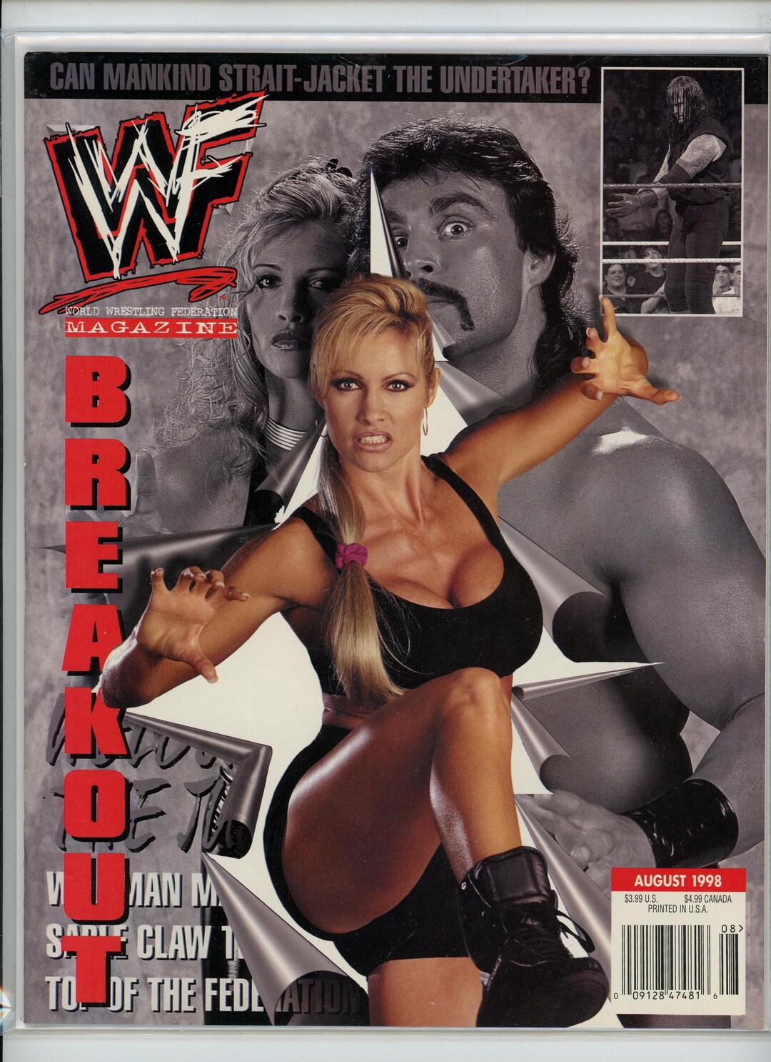 WWF Vintage Wrestling Magazine august, 1998 Sable - Etsy