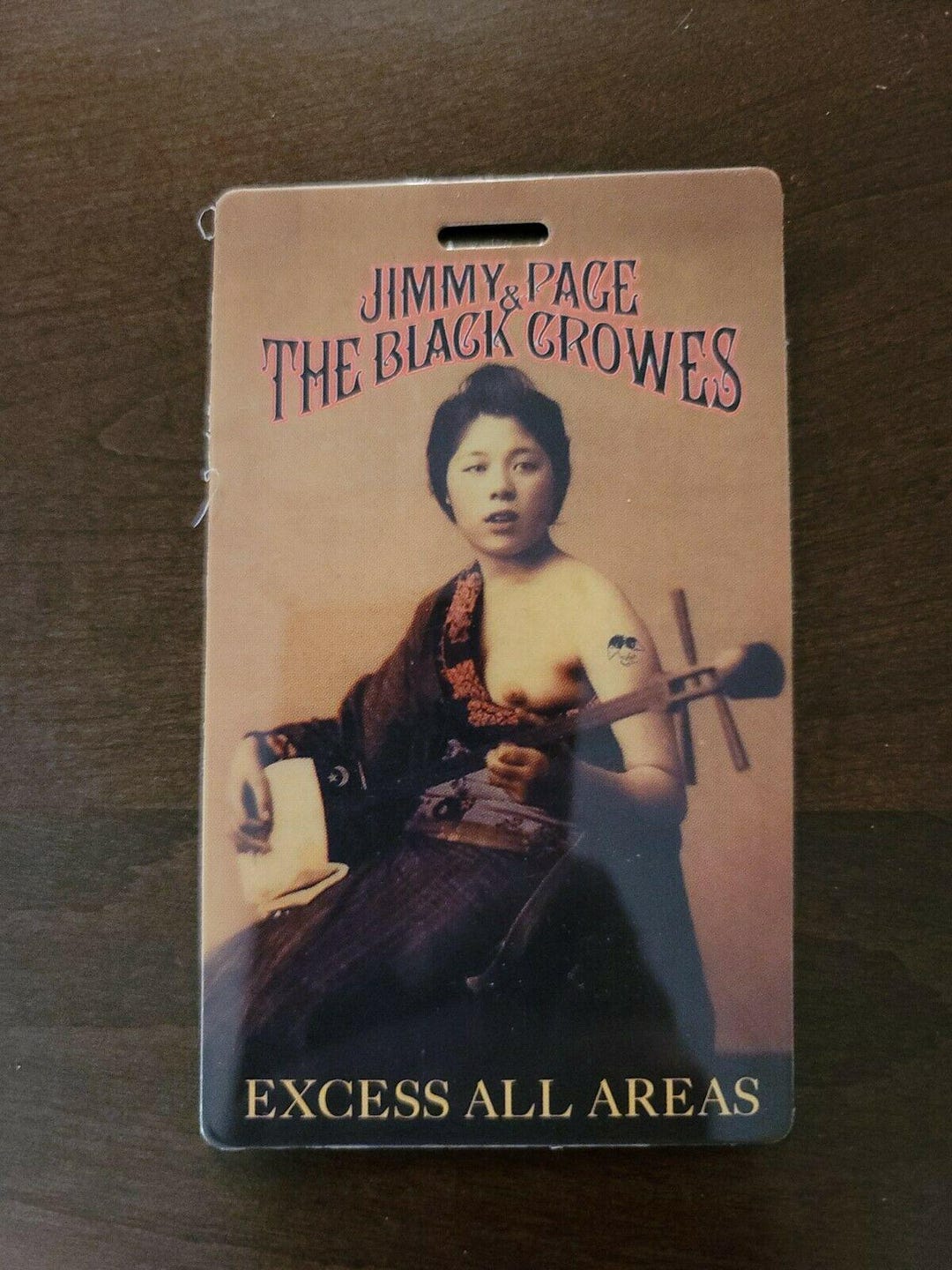 Jimmy Page Black Crowes 2000, Original Backstage All Access Pass Concert Ticket - Etsy