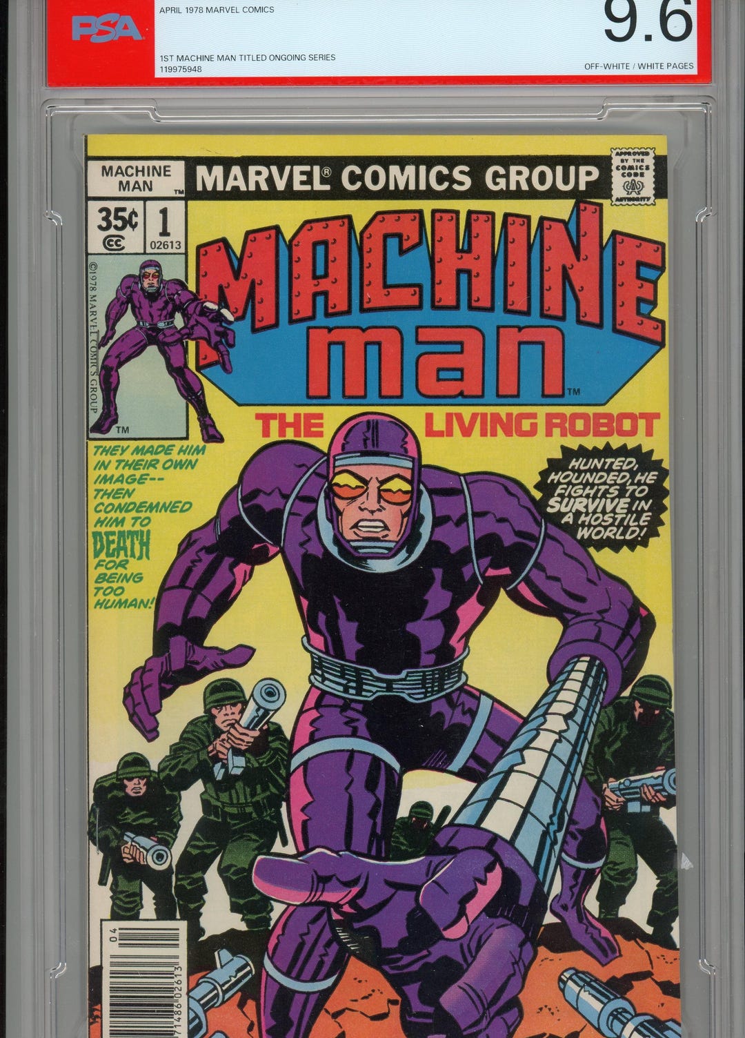 1978 Machine Man the Living Robot #1 Graded Comic Book Jack Kirby ...