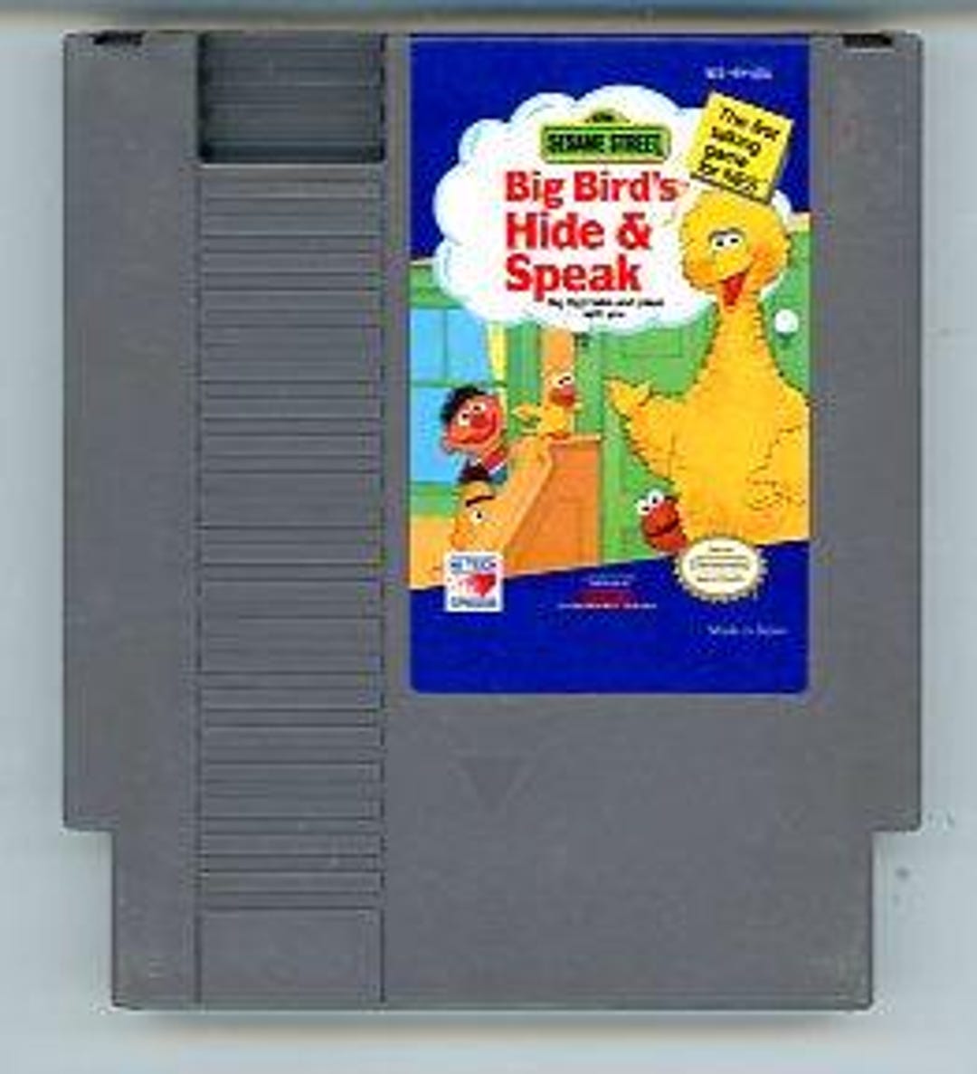 1990 Sesame Street: Big Bird's Hide and Speak NES Video Game Cartridge ...