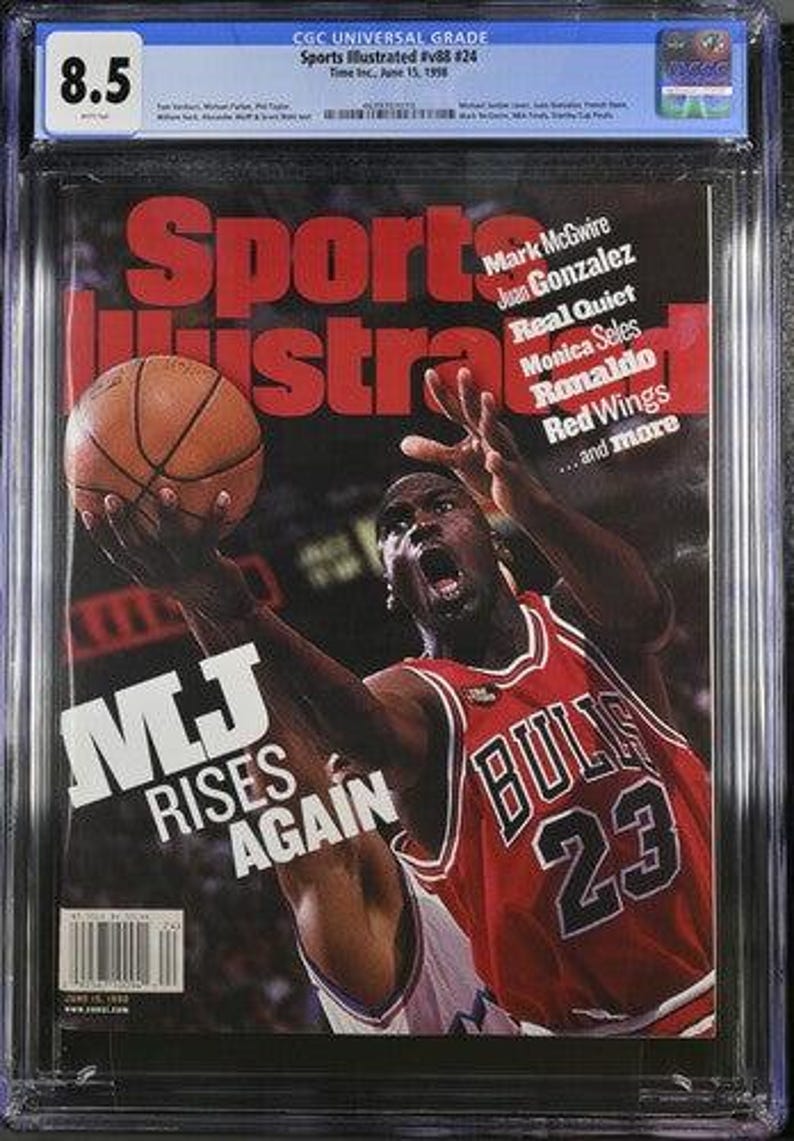 1998 Sports Illustrated #v88 #24 Graded Magazine CGC 8.5 Michael Jordan ...