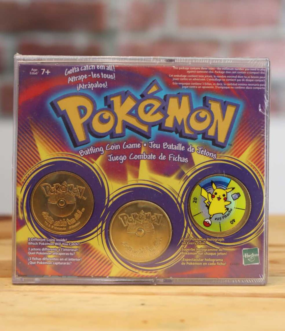 Original 1998 Hasbro Pokemon Battling Coin Game Pikachu - Etsy