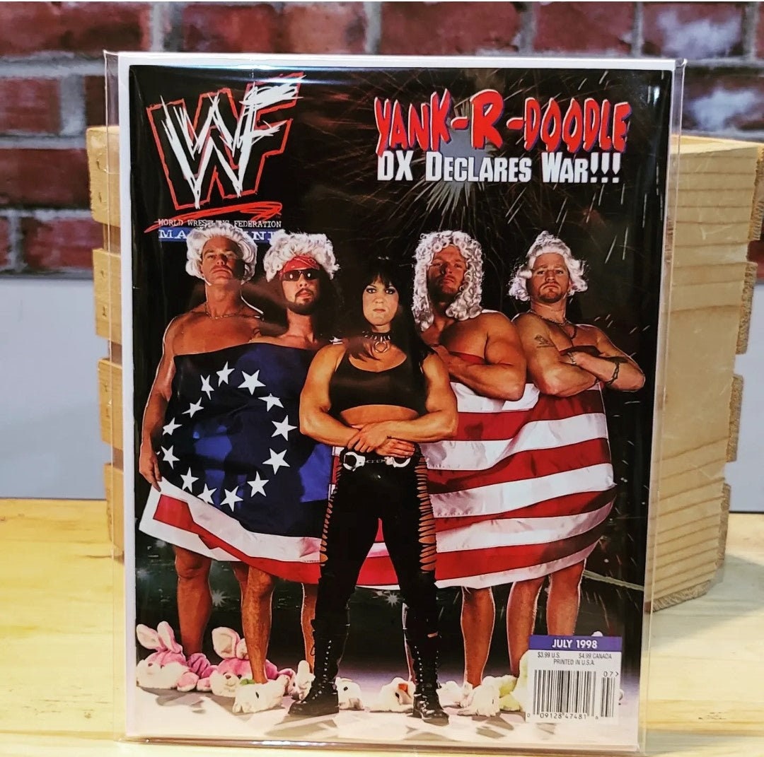 Original WWF WWE Vintage Wrestling Magazine DX Chyna july 1998 - Etsy