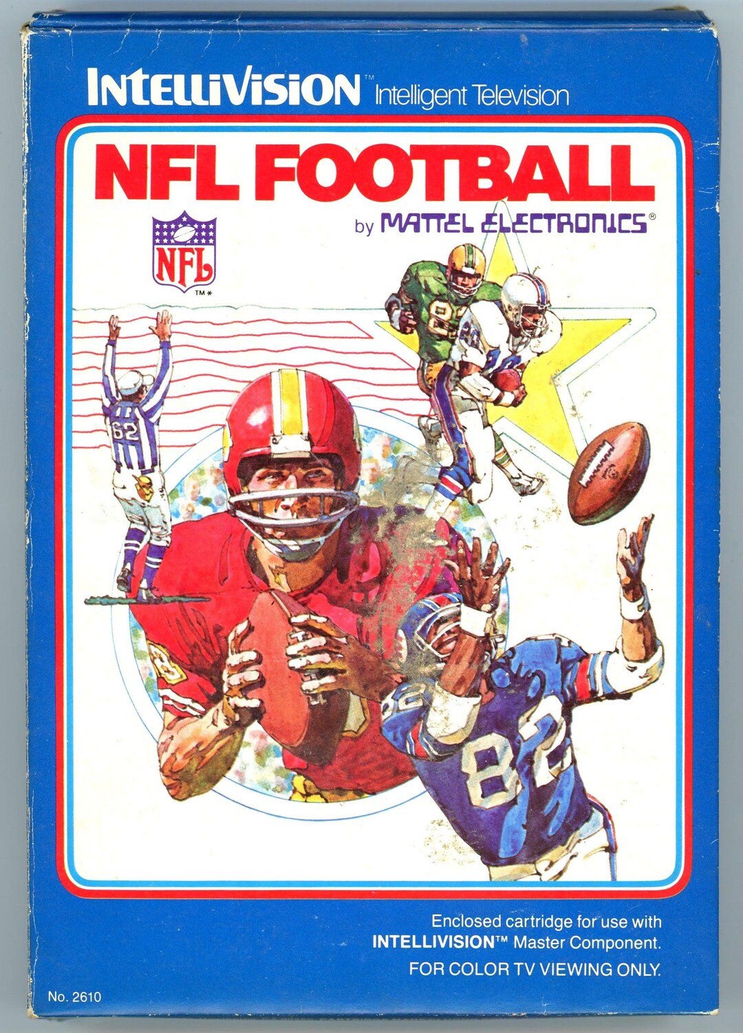 1979 Mattel Electronics NFL Football Intellivision Video Game Cartridge ...