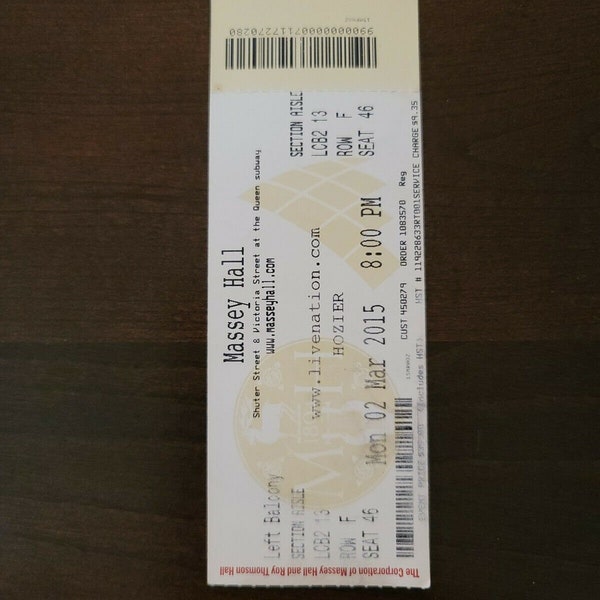 Concert Ticket Template - Etsy