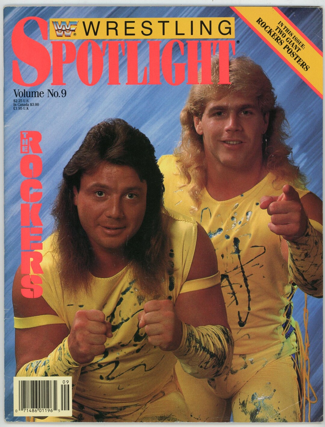 WWF WWE Wrestling Spotlight Vol. 9 the Rockers Wrestling Magazine (1990 ...
