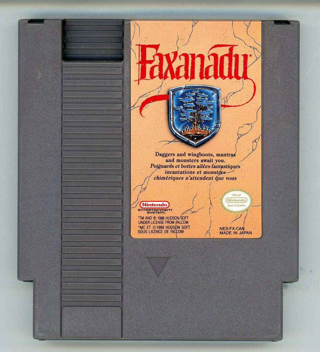 1987 Faxanadu NES Video Game Cartridge - Etsy