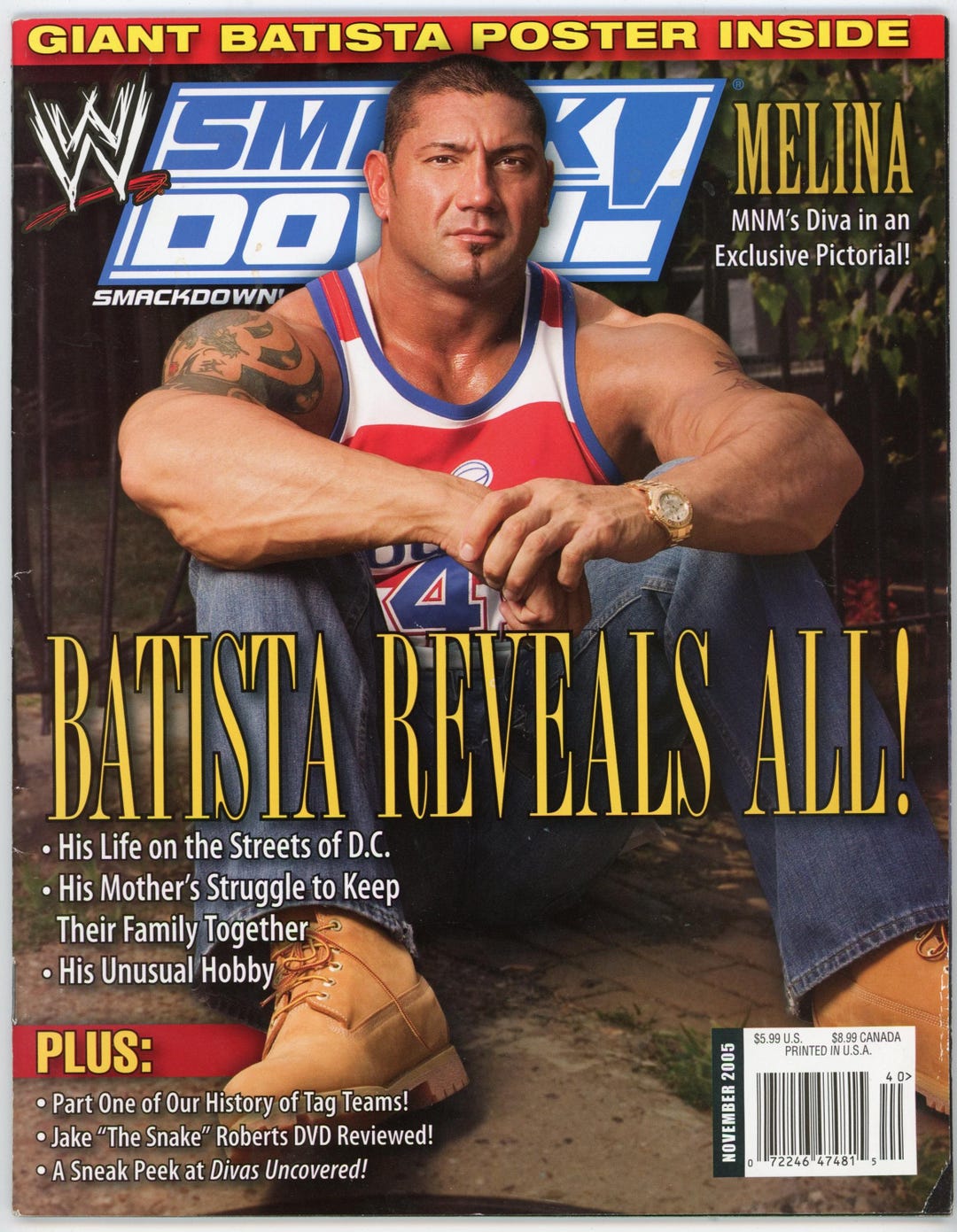 WWE Smackdown! Vintage Wrestling Magazine (november 2005) No Poster - Etsy
