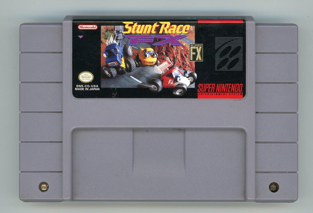 1994 Stunt Race FX SNES Video Game Cartridge - Etsy
