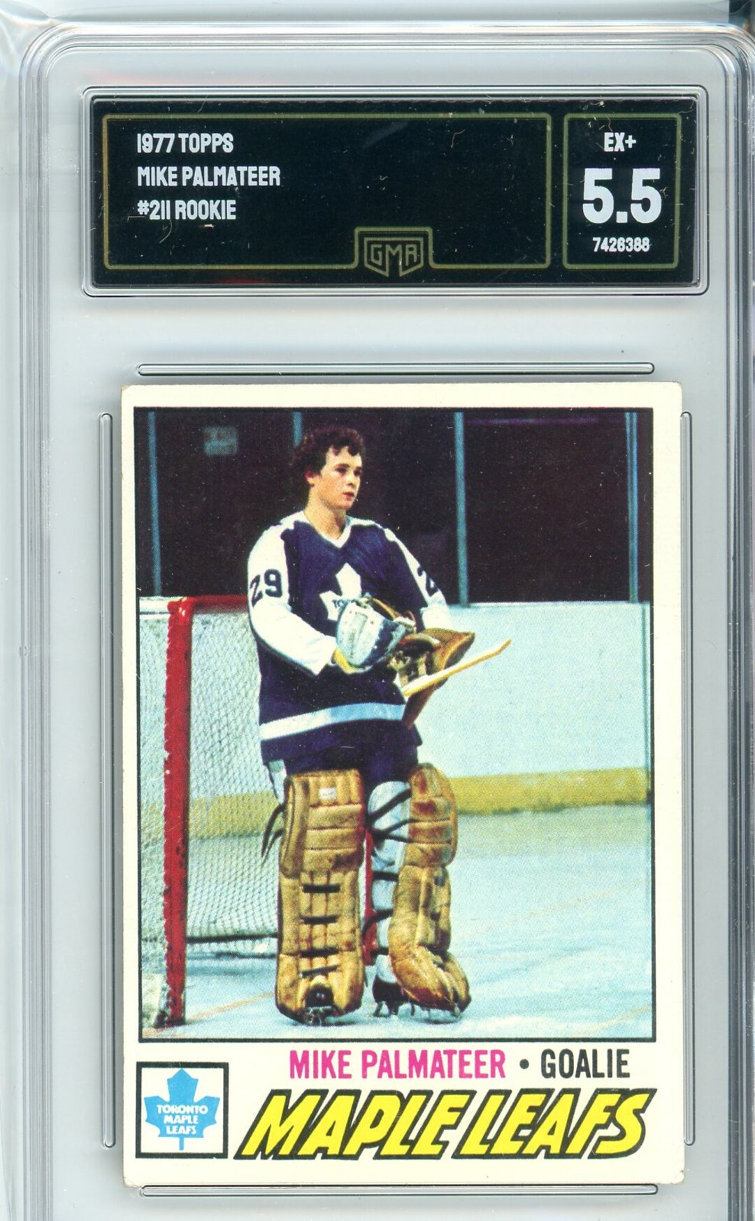 1977 Topps Mike Palmateer 211 Graded Rookie Card GMA 5.5 - Etsy Canada