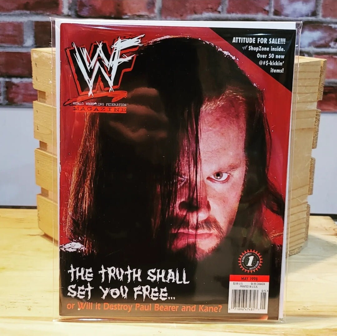 Original WWF WWE Vintage Wrestling Magazine Undertaker may 1996 - Etsy