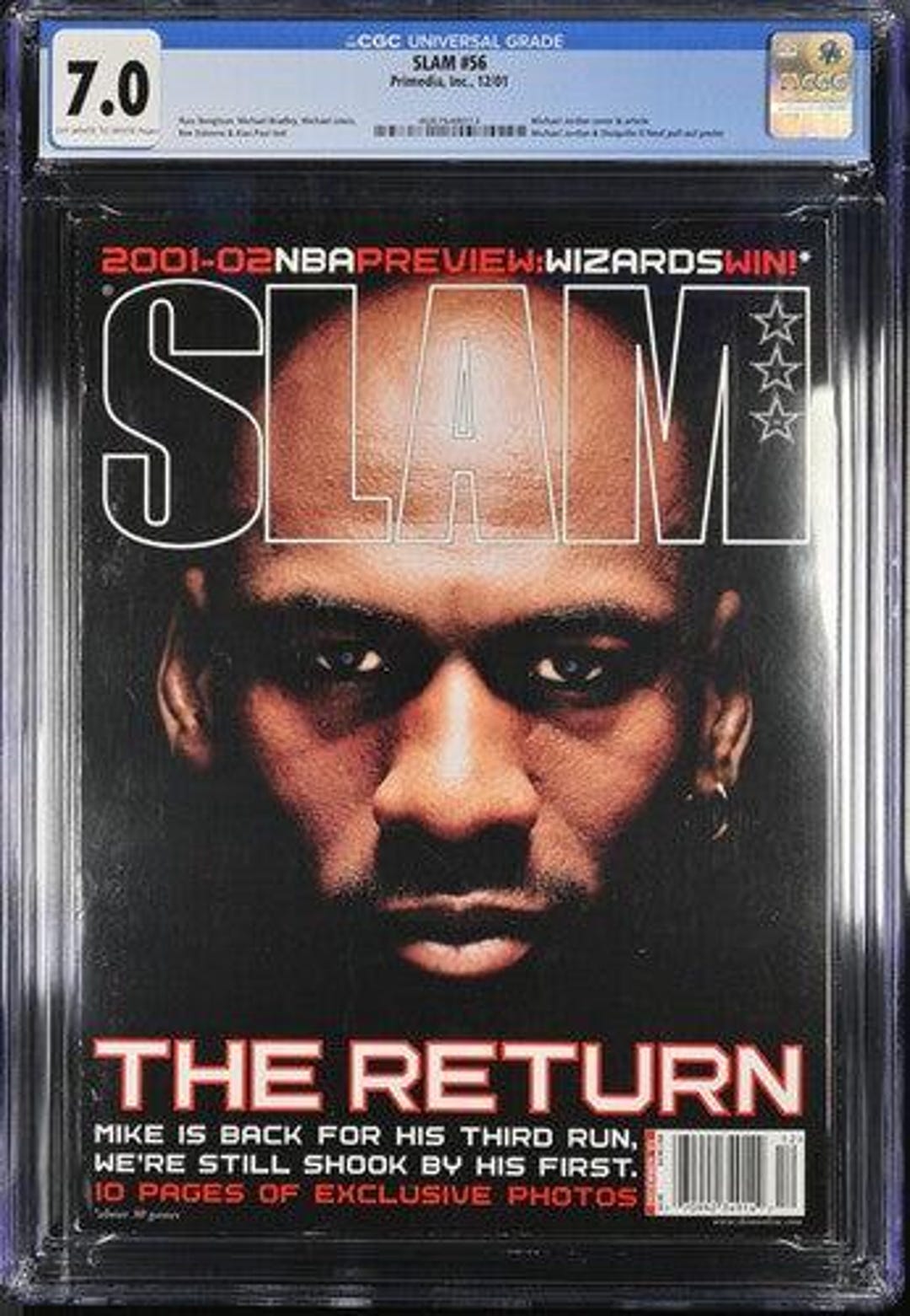 2001 SLAM Graded Magazine CGC 7.0 POP 3 Michael Jordan Cover - Etsy