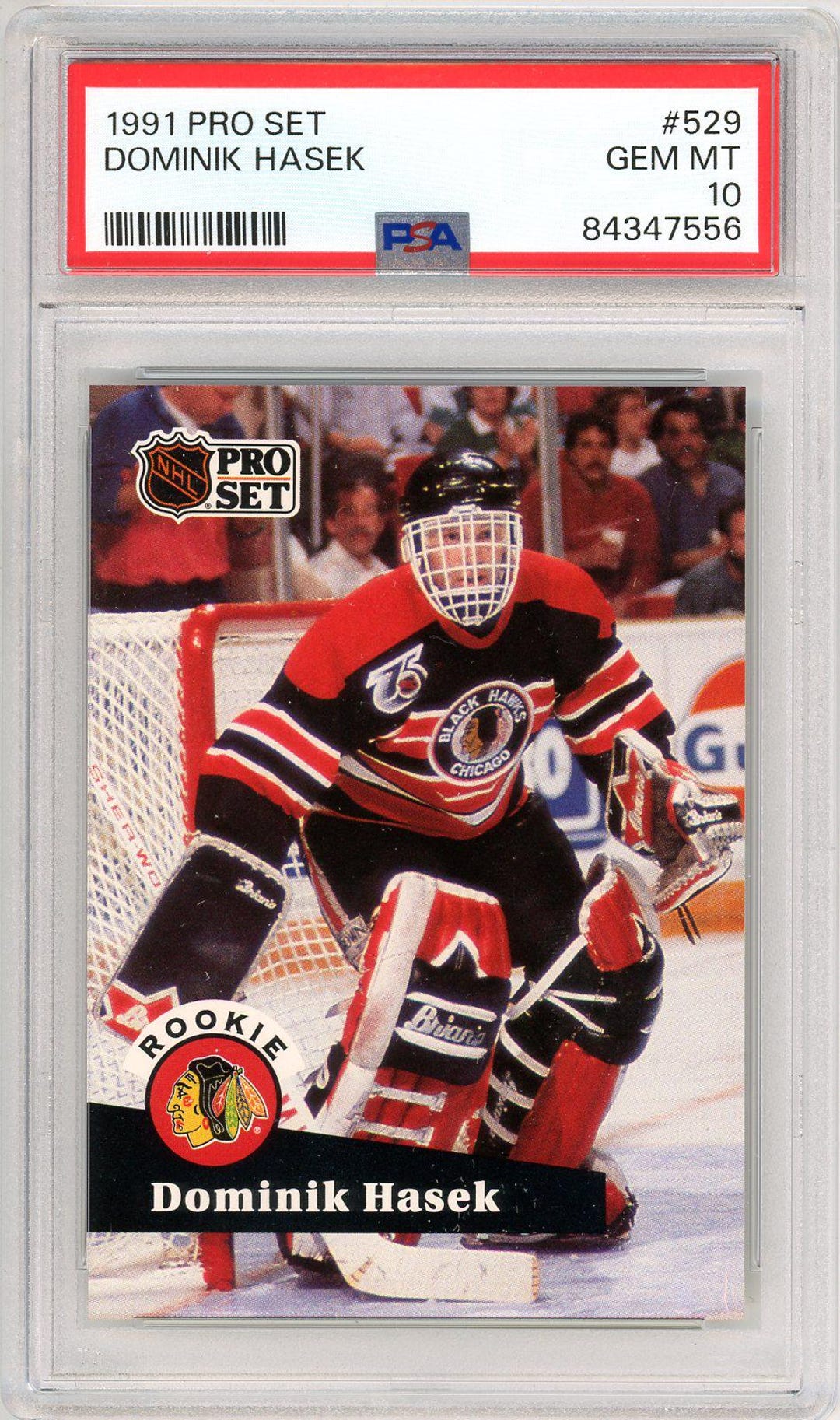 1991 Pro Set NHL Dominik Hasek Graded Rookie Card 529 PSA 10 - Etsy