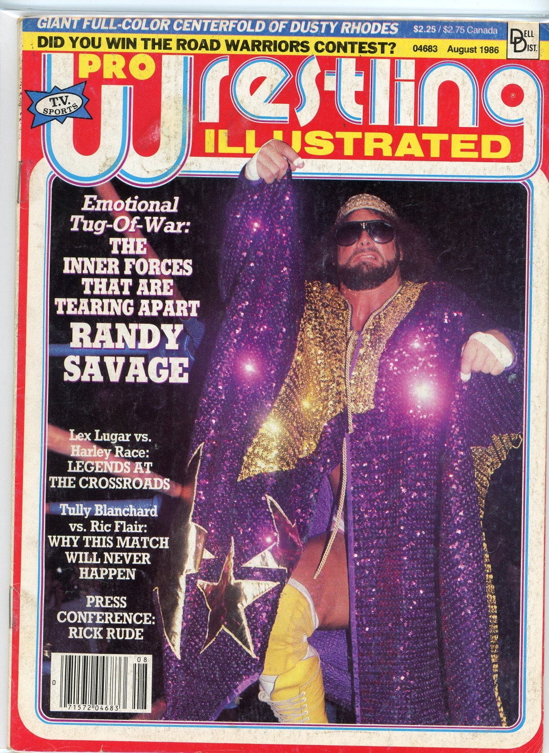 PWI Pro Wrestling Illustrated Magazine august 1986 Randy - Etsy