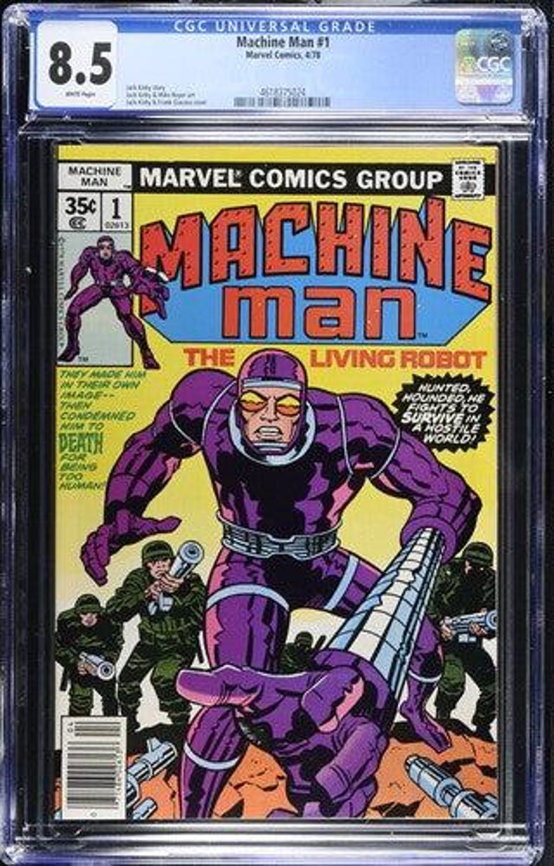1978 Machine Man the Living Robot #1 Graded Comic Book Jack Kirby ...
