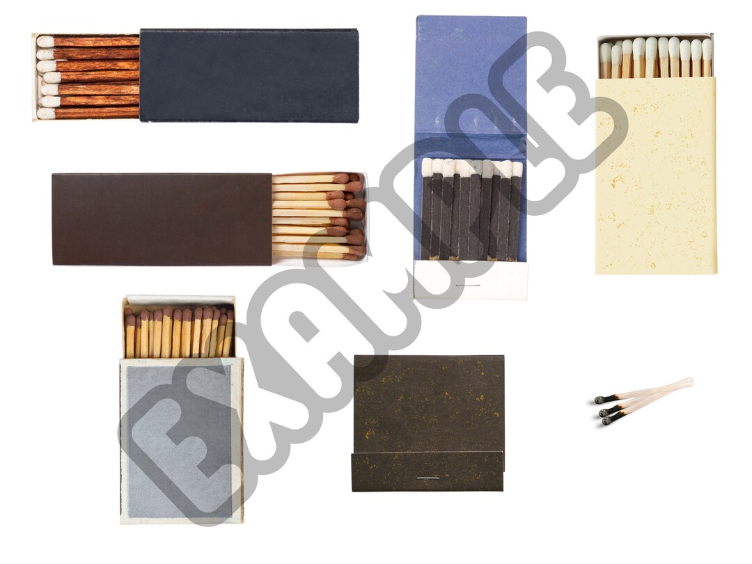 Fully Customizable Vintage Matches Digital Print (MATCHES IMAGE ONLY ...