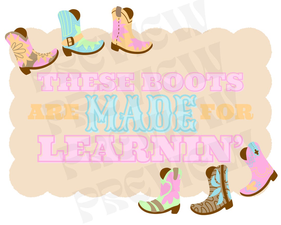 Western Classroom Wall Poster - Etsy