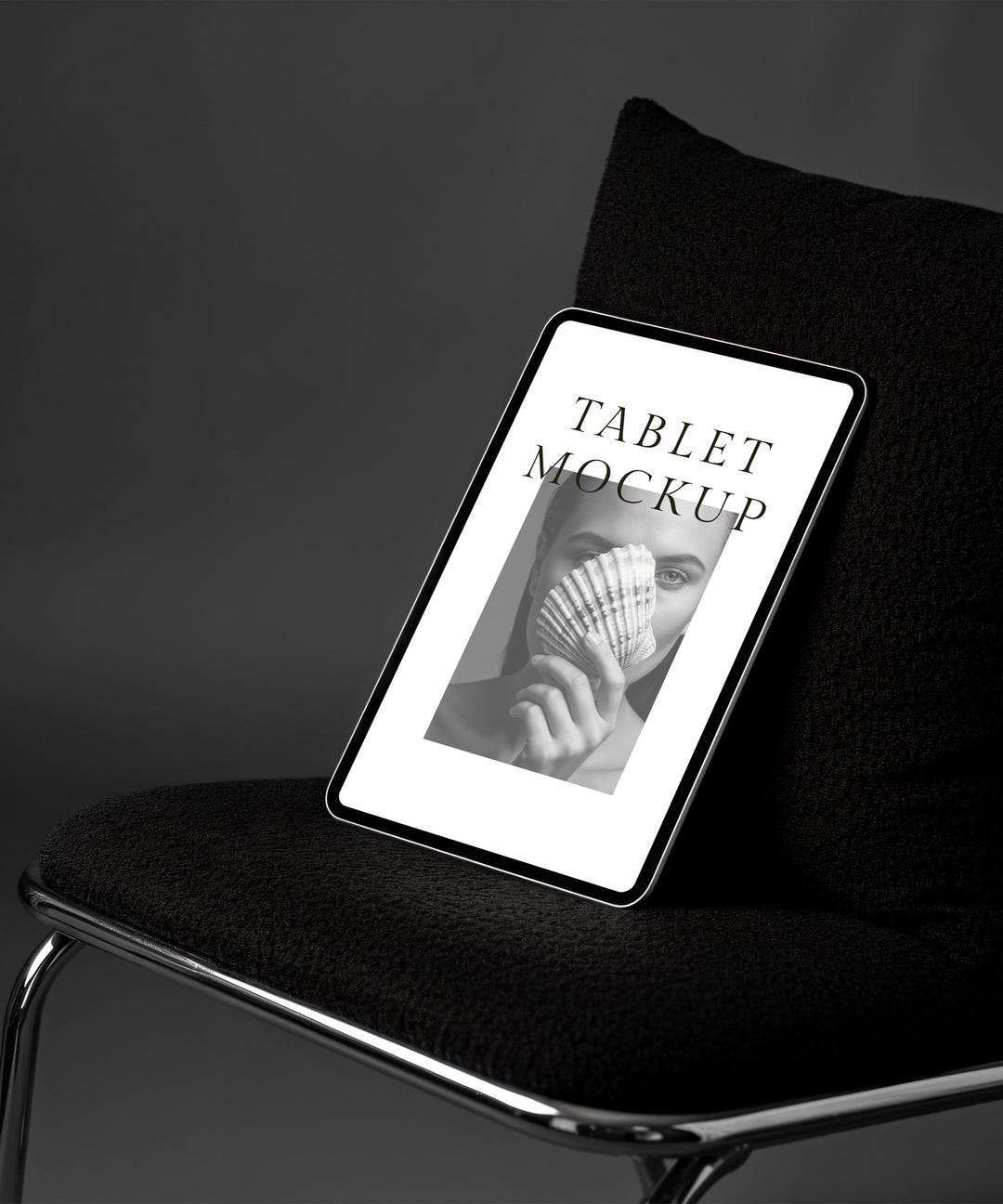 Dark Feminine Aesthetic Tablet Mockup | Minimal and Elegant | Modern ...