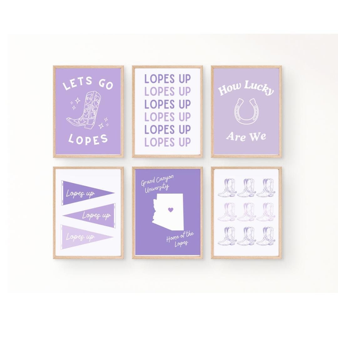 Grand Canyon University Wall Collage Pack of 6, GCU Digital Prints ...