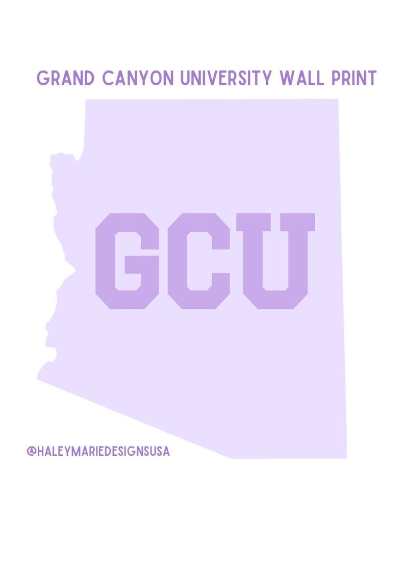 Grand Canyon University, Wall Collage, Digital Download, Trendy ...