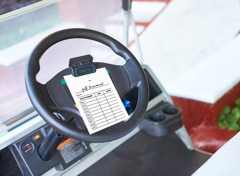 Customizable Golf Green Scorecard - Instant Download! - Etsy
