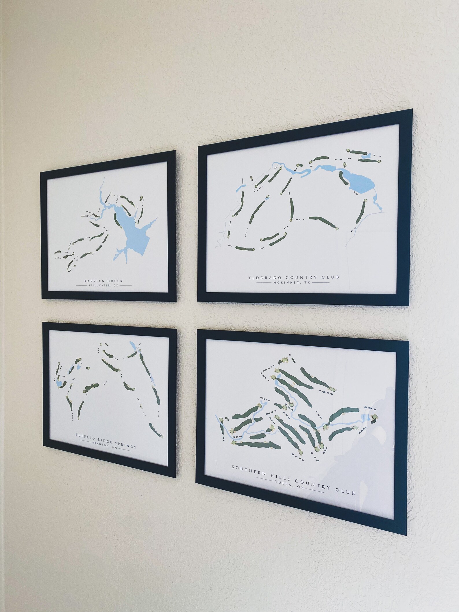 Custom Golf Course Map print - Etsy