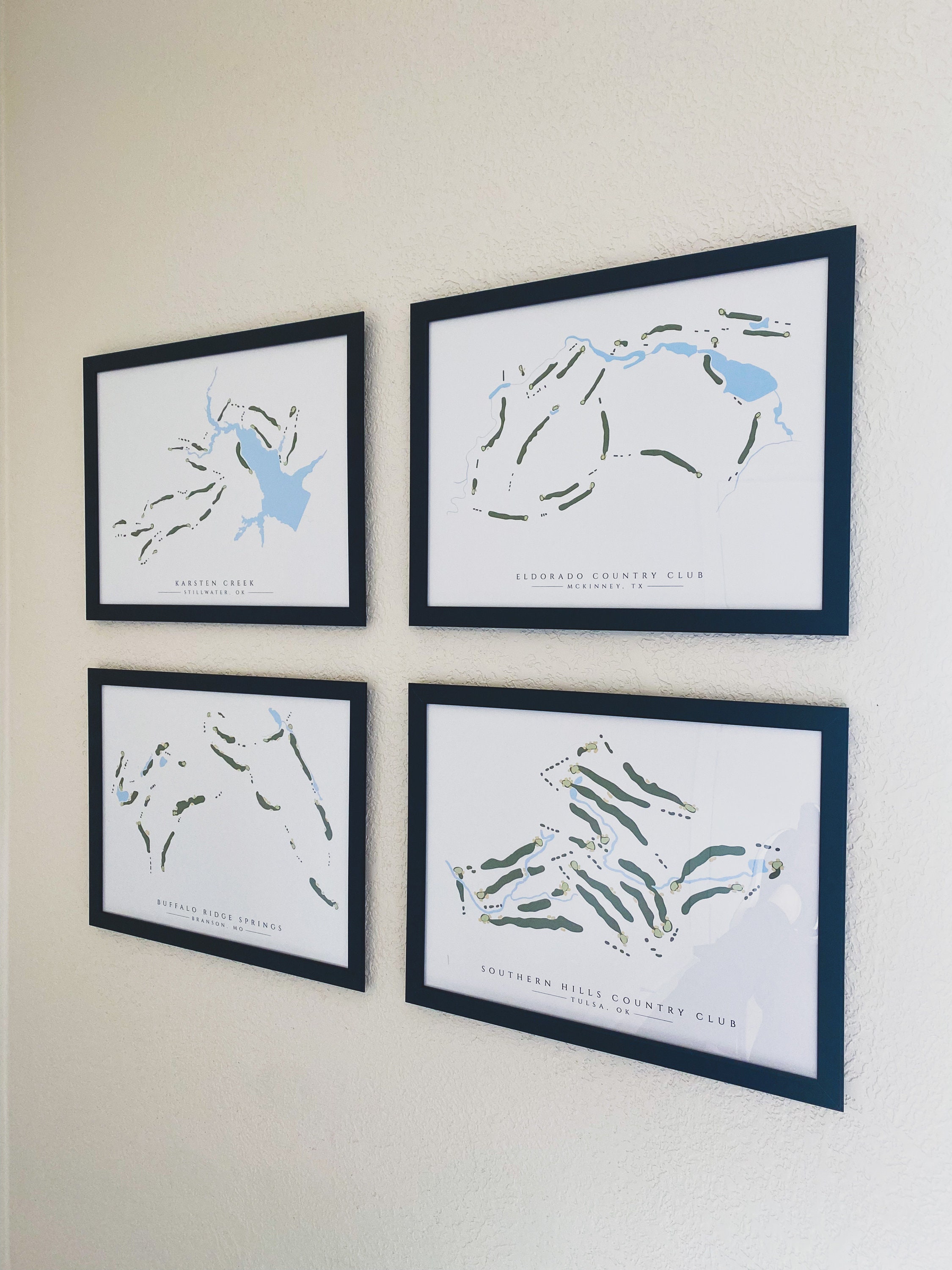 Custom Golf Course Map print - Etsy