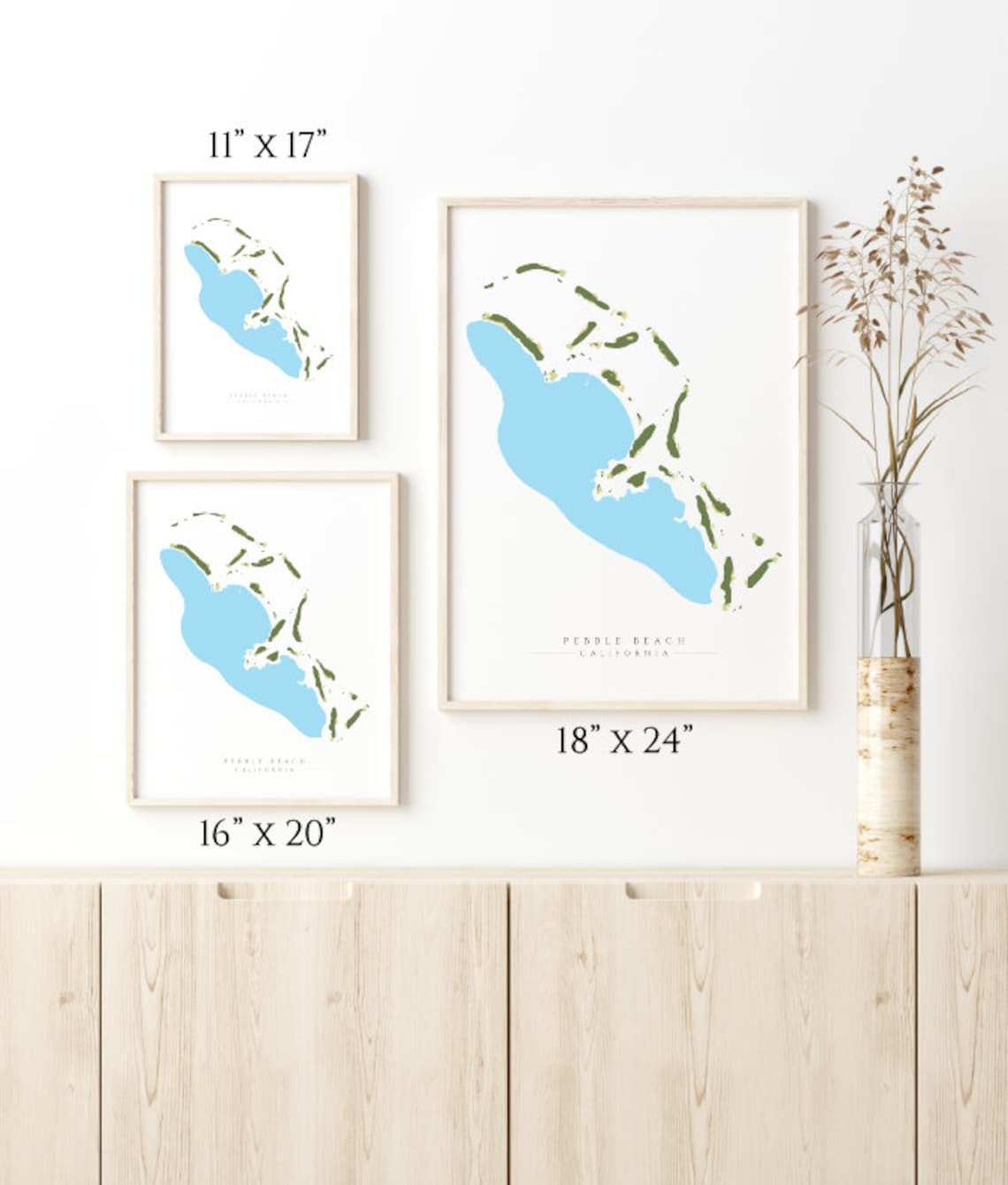 Custom Golf Course Map print - Etsy