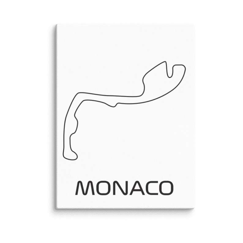 Custom Formula 1 Circuit Map Canvas Wall Art Personalized Track Race - Etsy