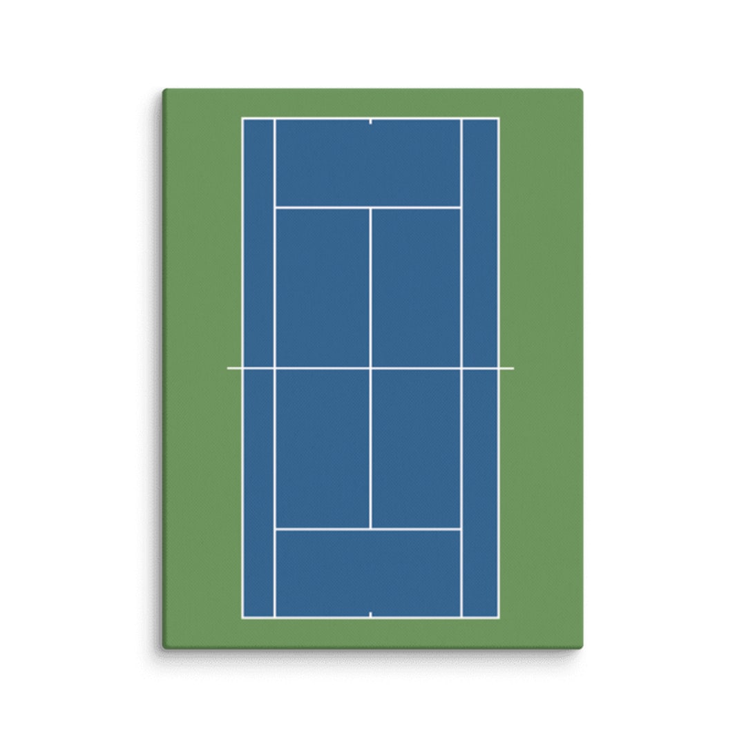 Custom Tennis Tournament Court Canvas Wall Art Grand Slam - Etsy