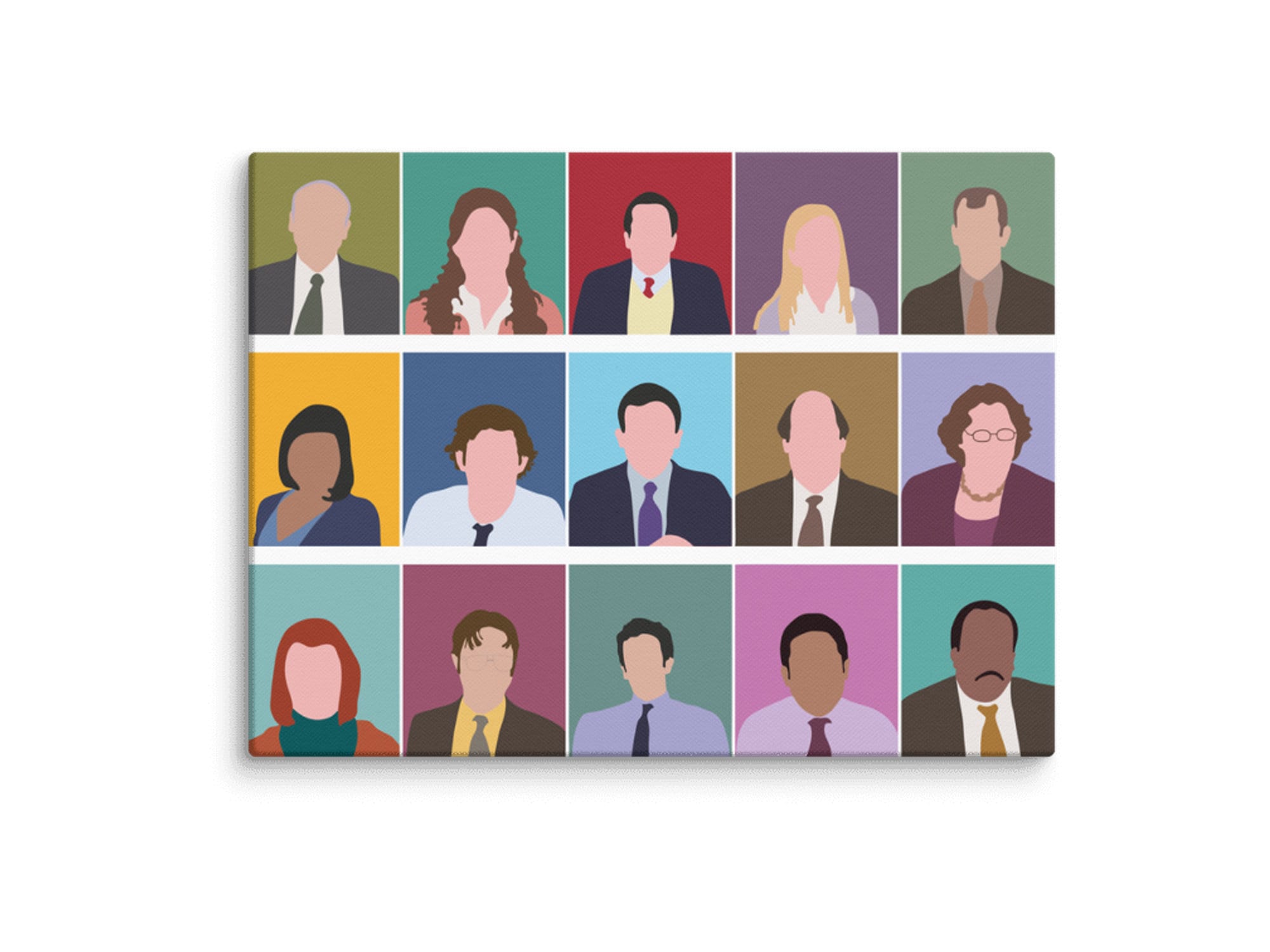 The Office Characters Canvas Wall Art Tv Show Dunder Mifflin - Etsy