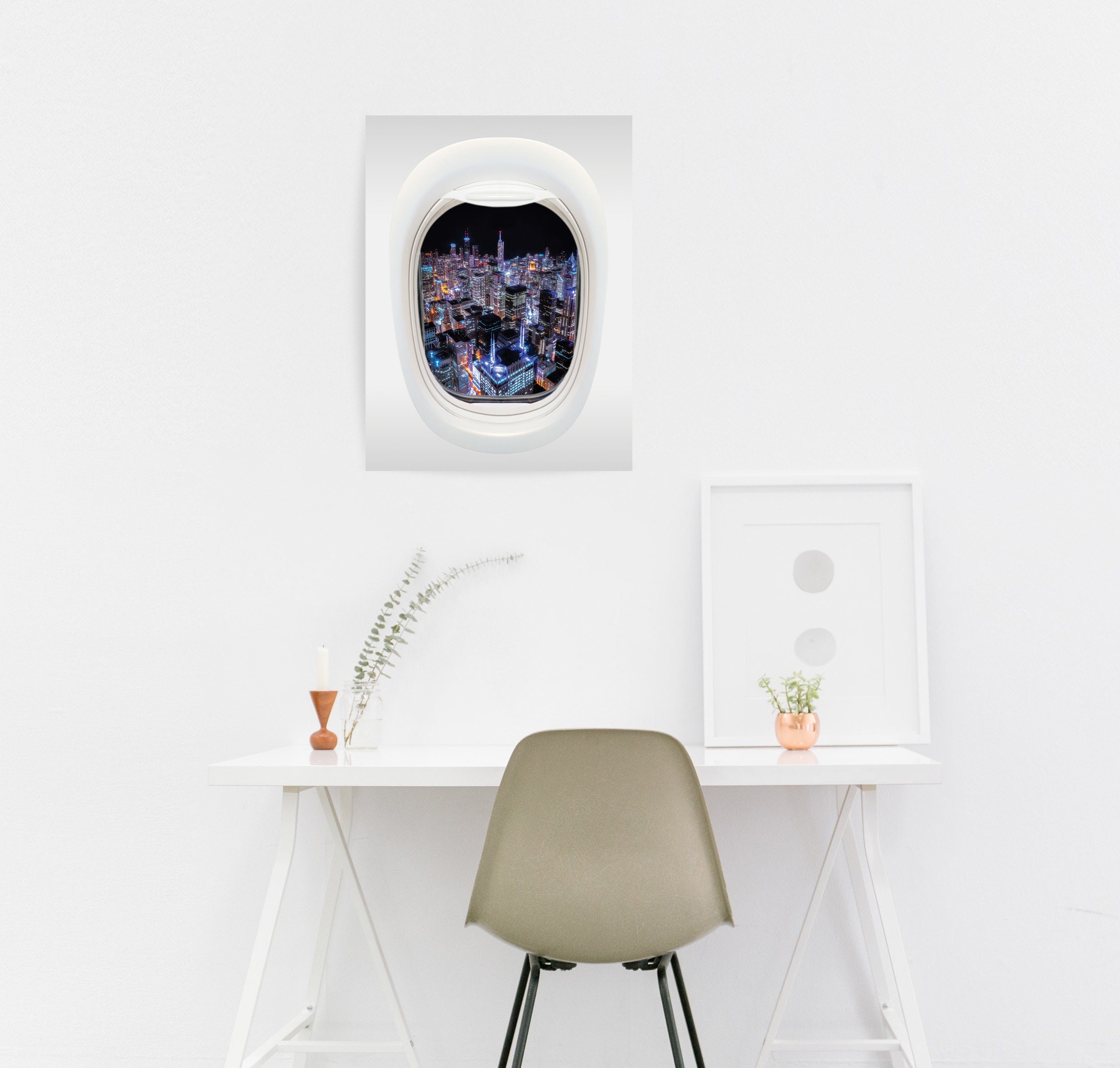 Custom Background Airplane Window Canvas Wall Art - Etsy