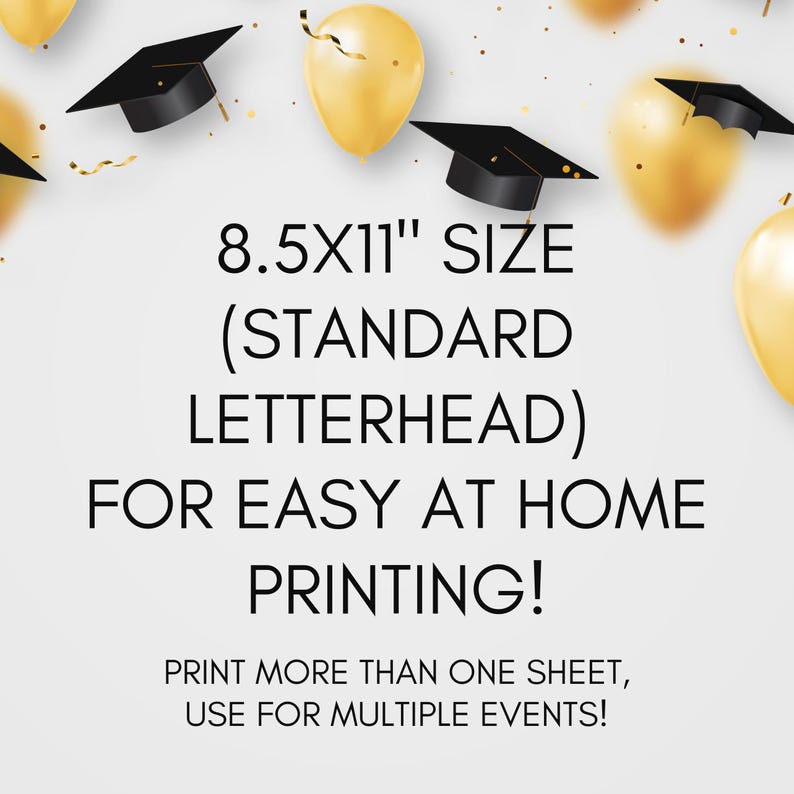 Printable Graduation Potluck Sign up Sheet, Senior Graduation Party ...