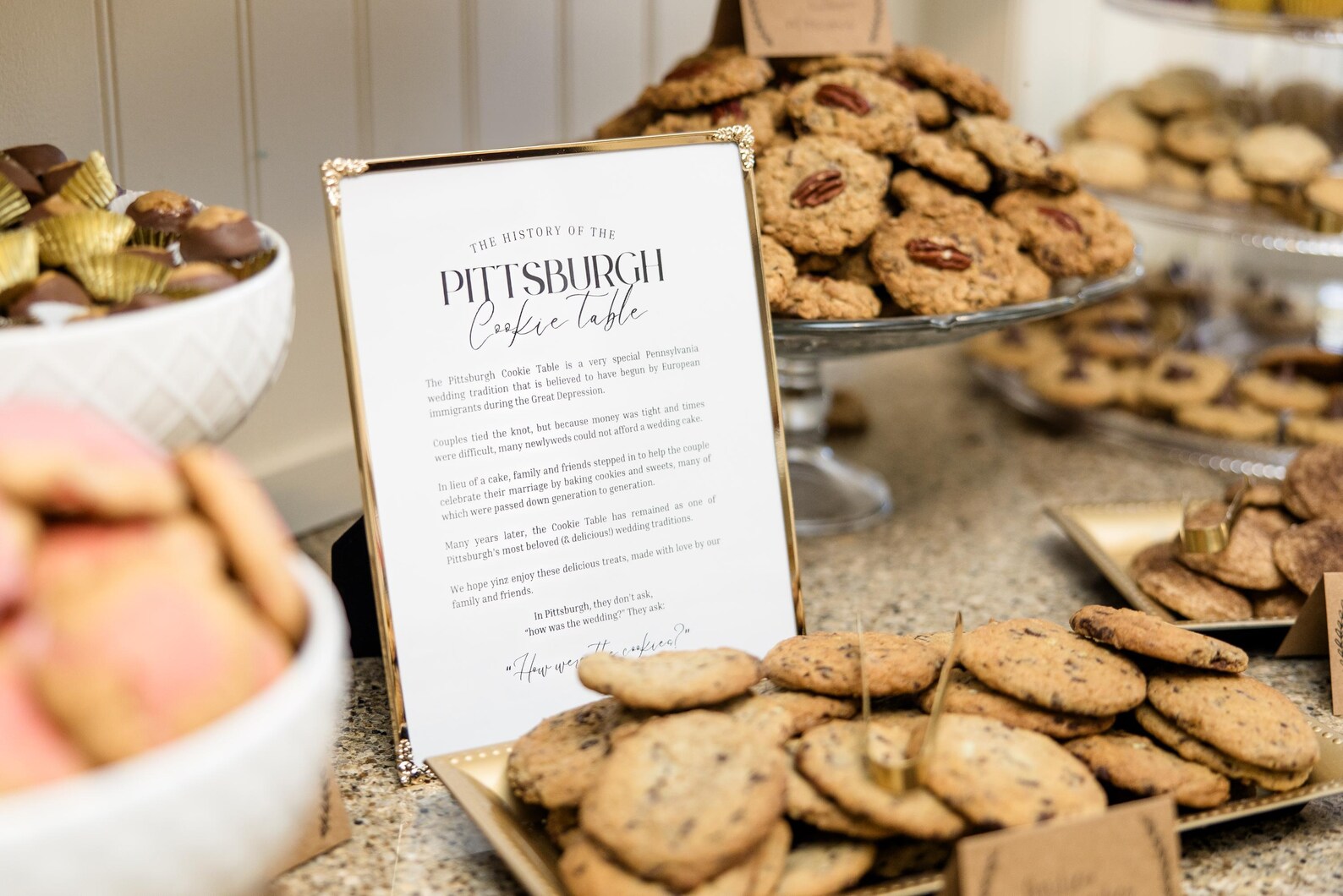 History of the Pittsburgh Cookie Table Printable Sign 8x10, 10x8, 8 ...
