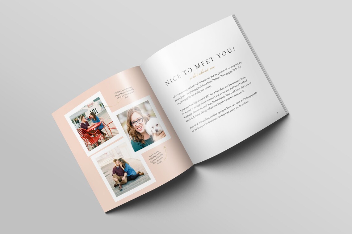 Personalizable Custom Senior Experience & Style Guide Adobe Indesign ...
