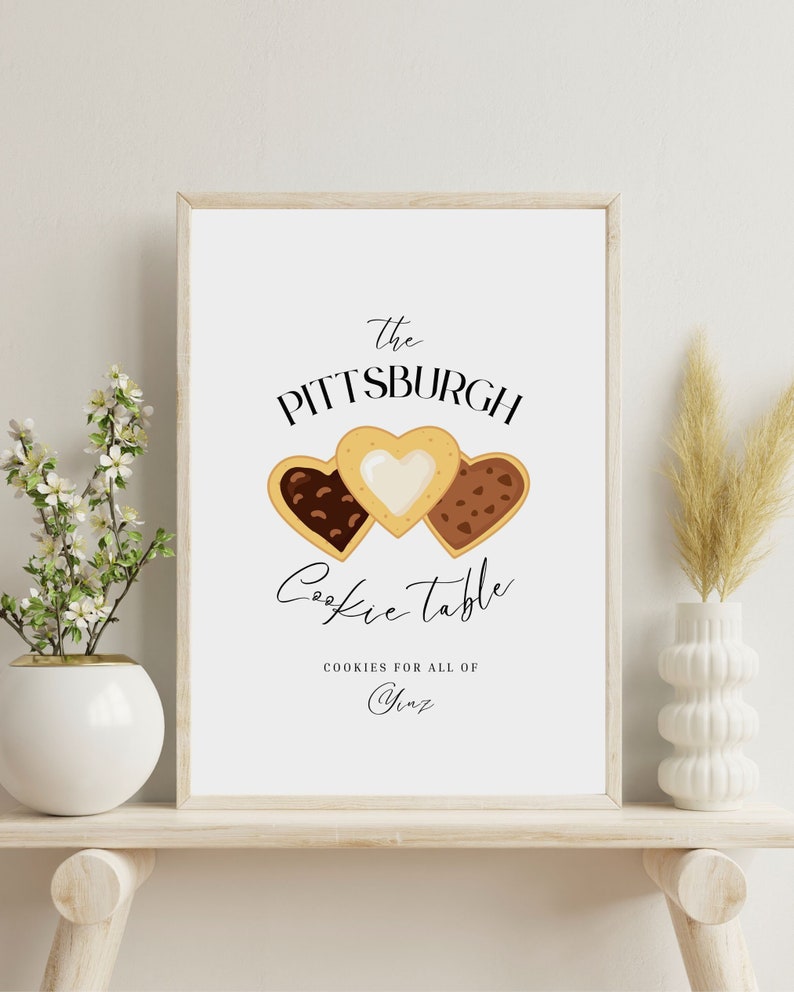 Pittsburgh Cookie Table Printable Sign 4x6, 5x7, 8x10, Cookies for All ...