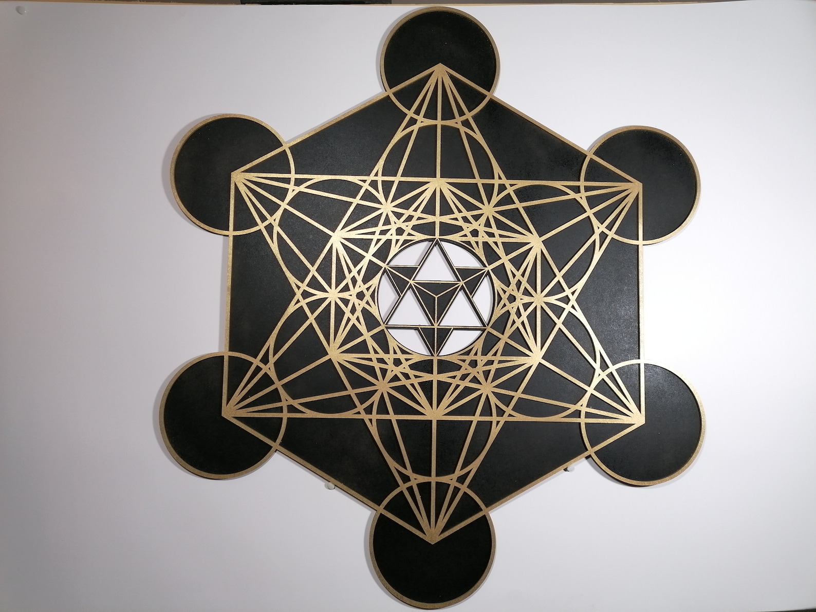 Merkaba Metatrons Würfel Wanddeko Wand Mandala Holz - Etsy
