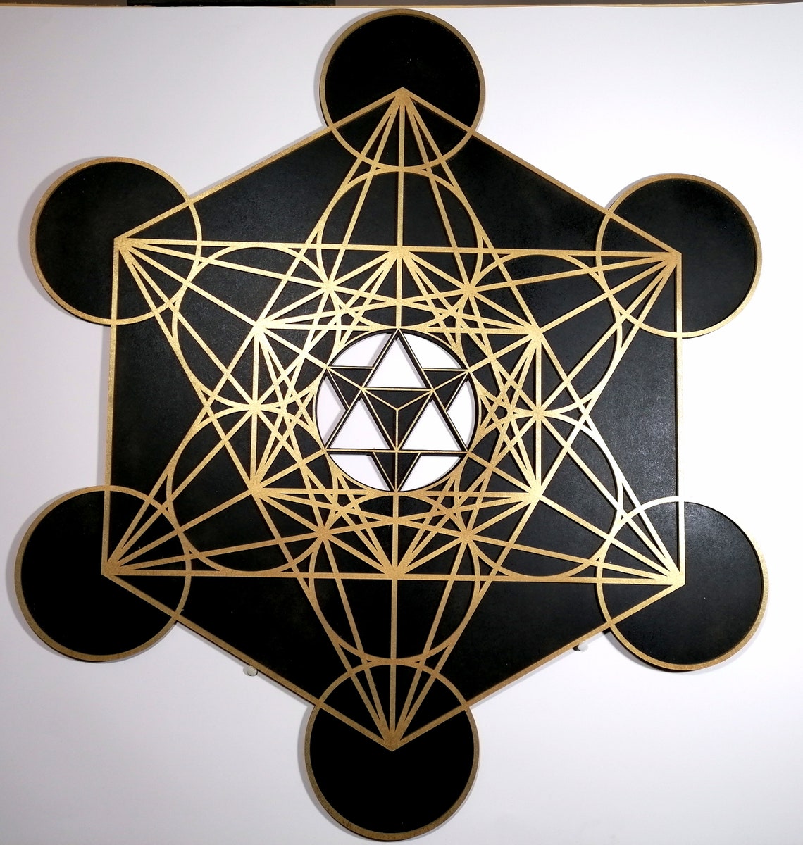 Merkaba Metatrons Würfel Wanddeko Wand Mandala Holz - Etsy