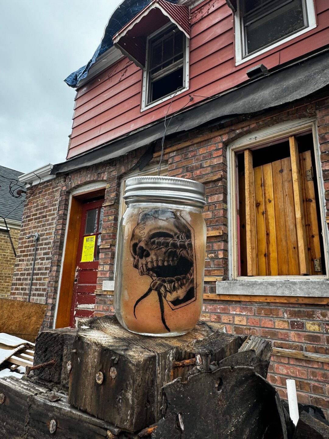 Tattoo Art on Skin Wet Specimen Skull Centipede Coffin Witchcraft Dark ...