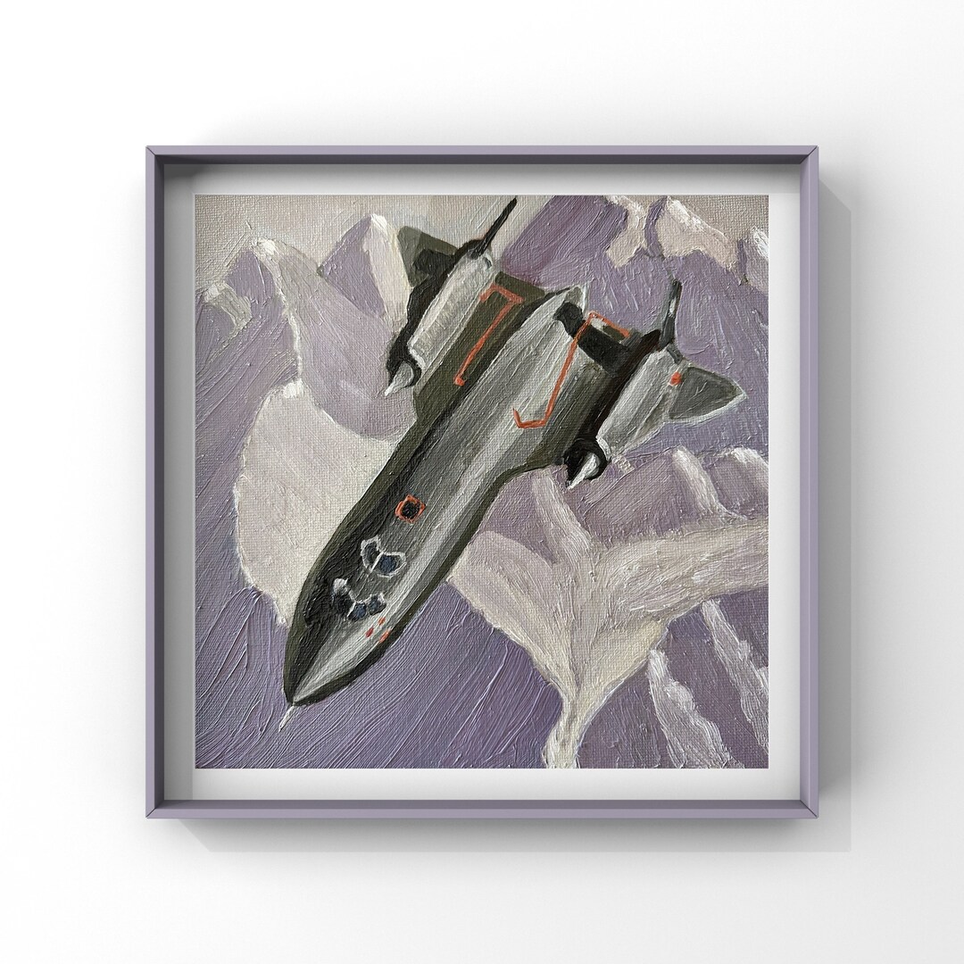 SR71 Oil Painting | Lockheed SR-71 | Blackbird | Habu | Aircraft | Jet ...