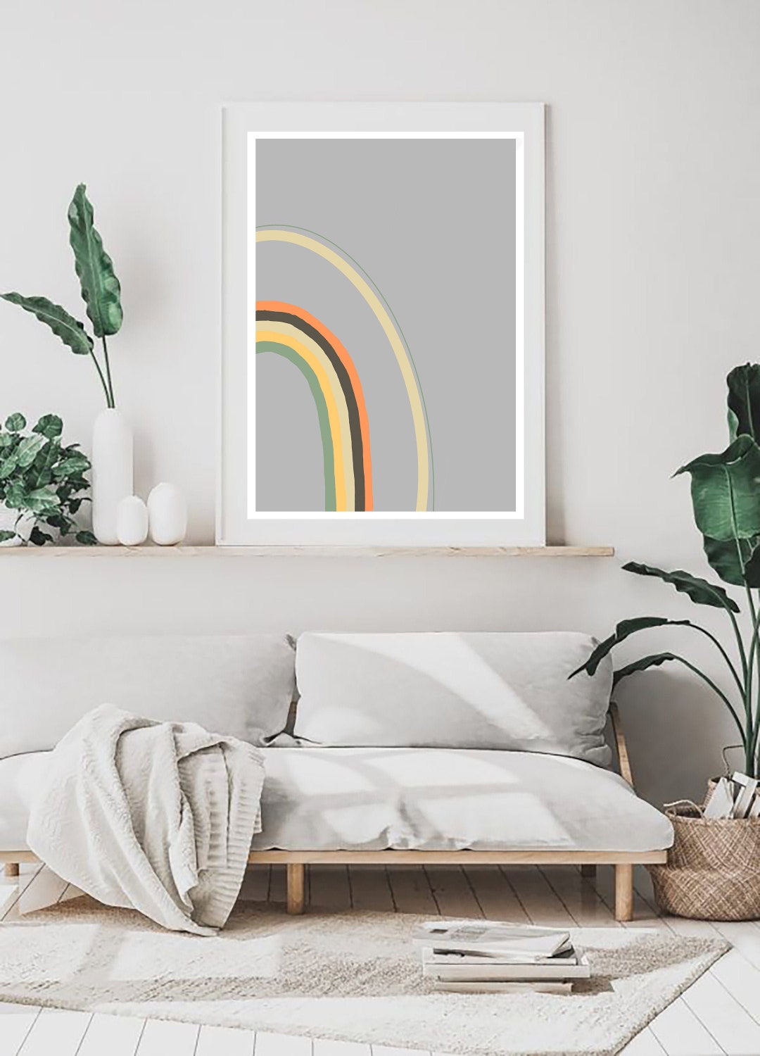 Digital Print, Abstract Art, Retro Vibes, Wall Print, Wall Decor, Print ...