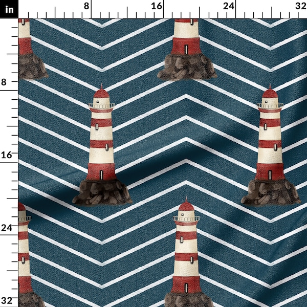 Nautical Fabric by the Yard - Etsy