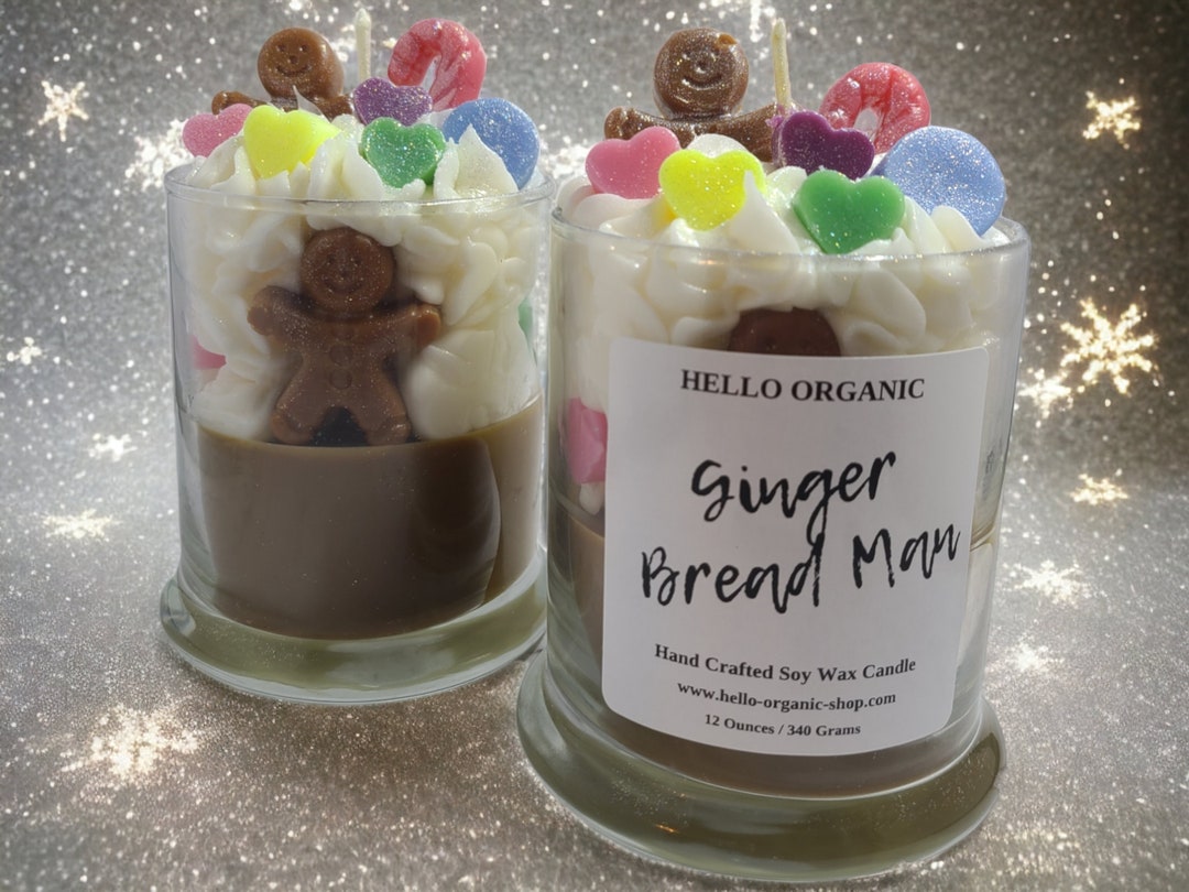 Gingerbread Man Scented Candle-winter Candle-christmas Candle Gift ...