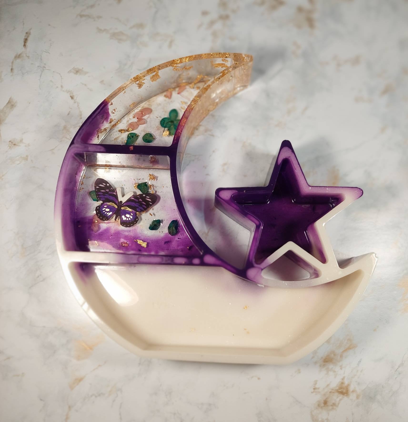 Custom Star and Moon Altar Shelf, Moon Star Tray, Resin Shelf, Large ...