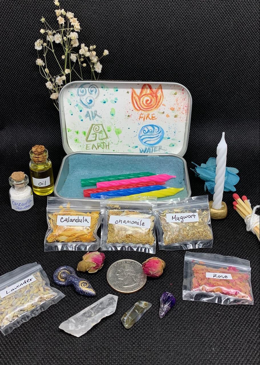 Closet Witch Travel Altar, Pocket Altar, Discreet Mini Altar, Wicca ...