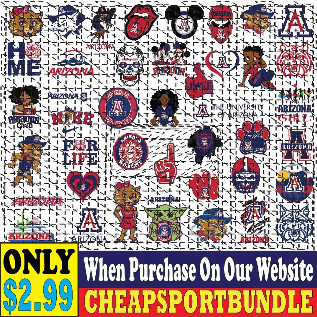 Arizona-wildcats Teams Bundle Svg Arizona-wildcatssvg - Etsy
