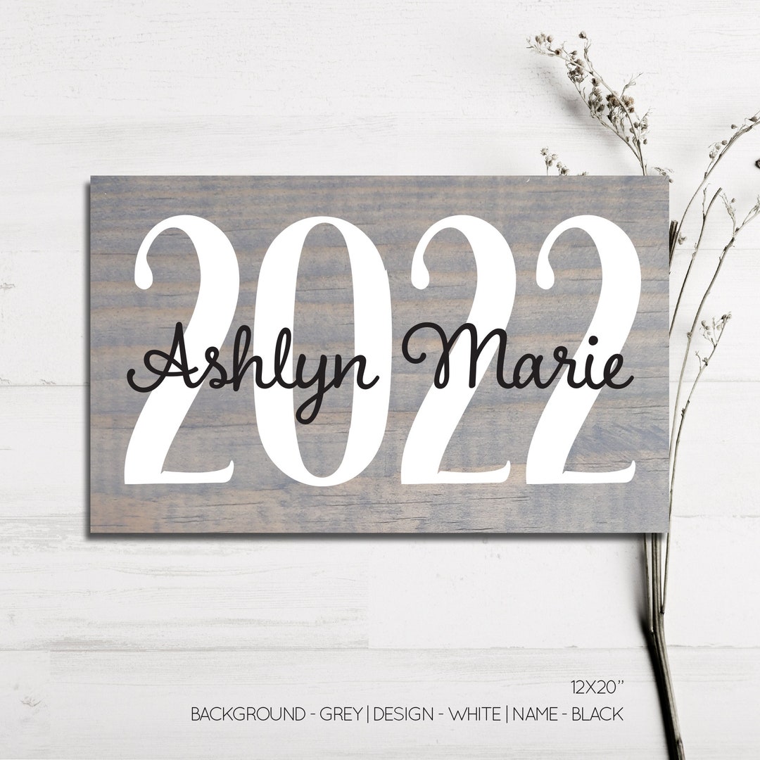 Class of 2024 Large Sign, 2024 Graduation Gift, Wood Name Sign, 2024 ...