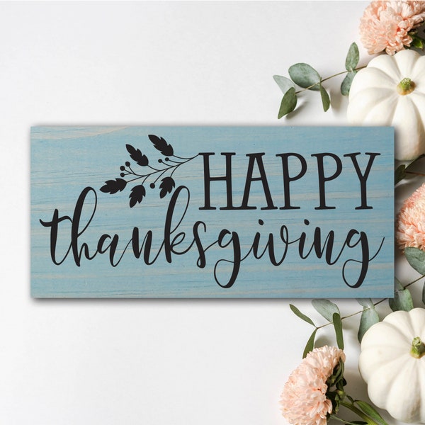 Thanksgiving Wood Decor - Etsy