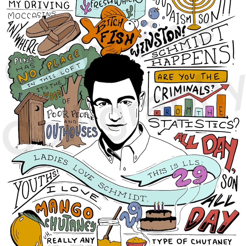 29 Schmidt New Girl - Etsy